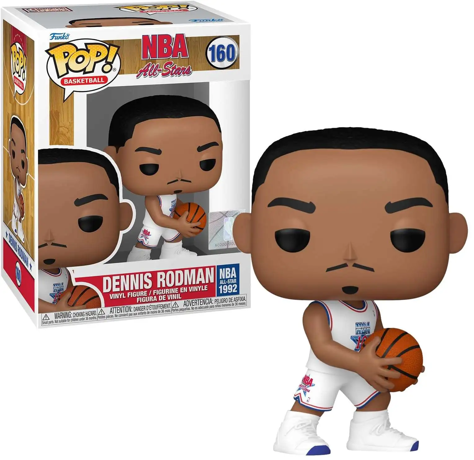 Funko NBA Detroit Pistons POP NBA Dennis Rodman Vinyl Figure 1992 - ToyWiz