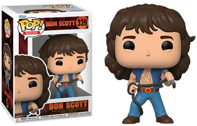 Funko ACDC POP Rocks Bon Scott Vinyl Figure 339 Damaged Package - ToyWiz