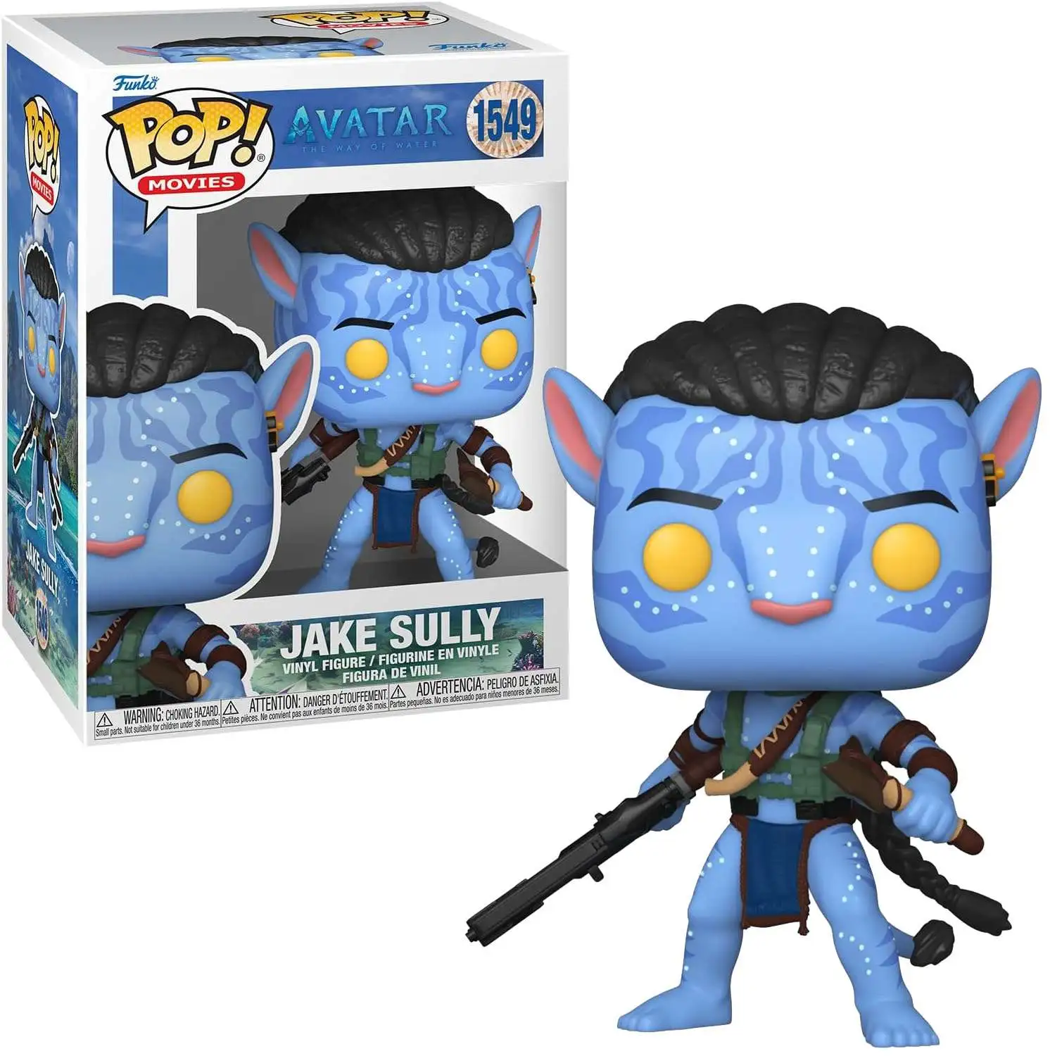 Funko Avatar 2 The Way of Water POP Movies Jake Sully Vinyl Figure 1549 ...