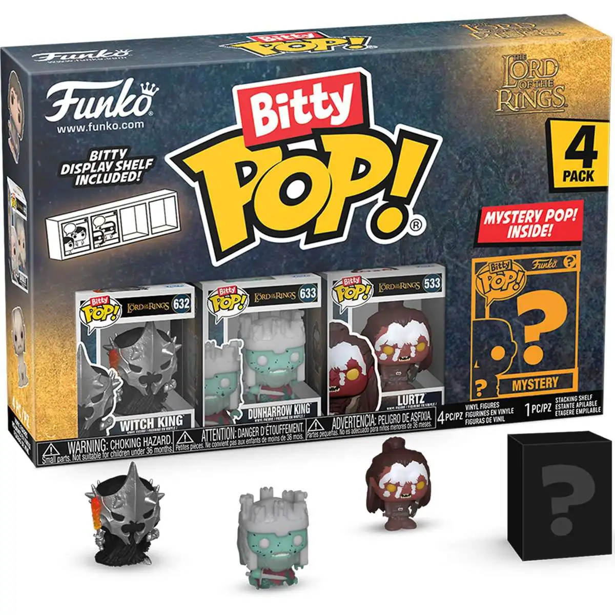 Funko The Lord of the Rings Bitty POP Witch King Mini Figure 4-Pack ...
