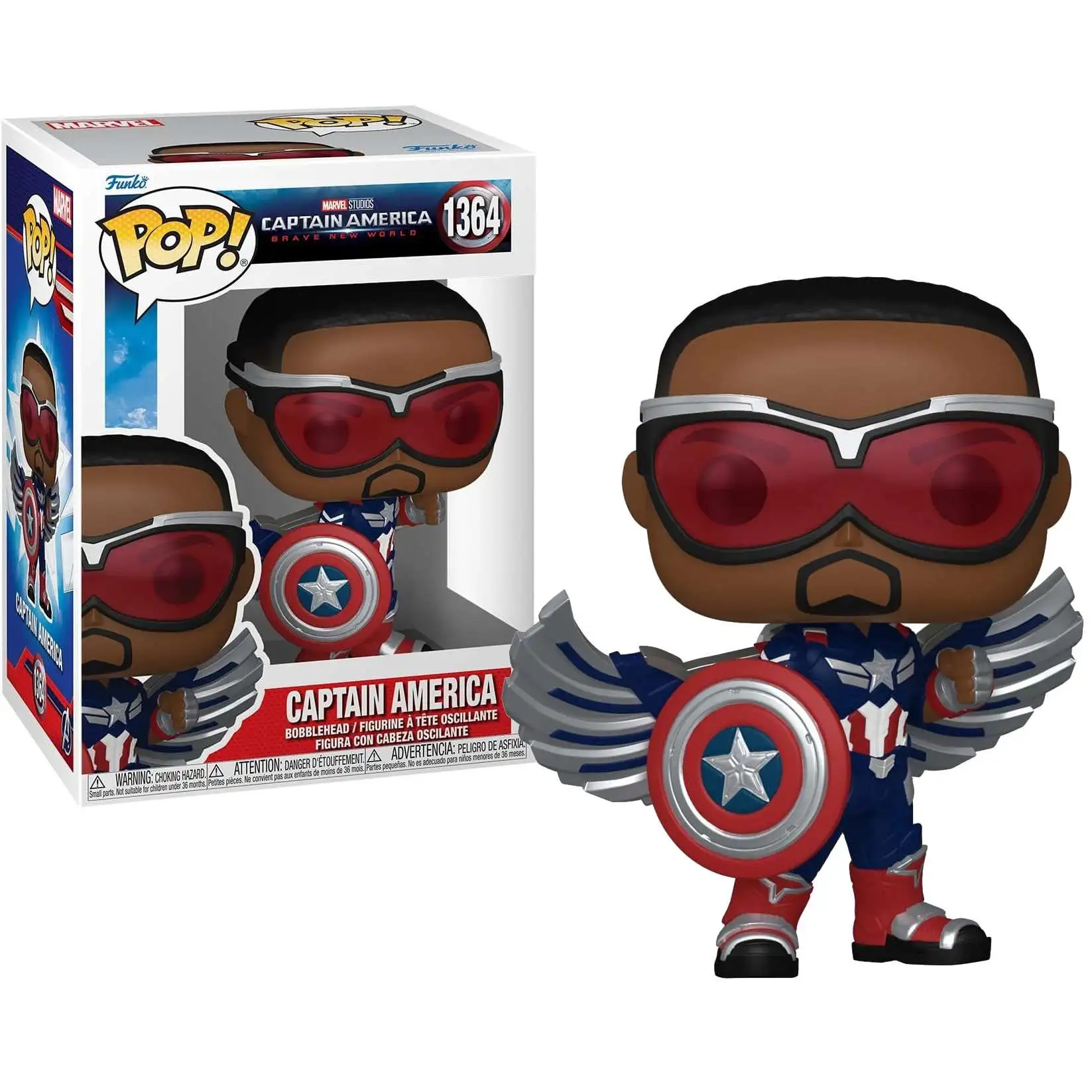 Funko Marvel Captain America Brave New World POP Marvel Captain America ...