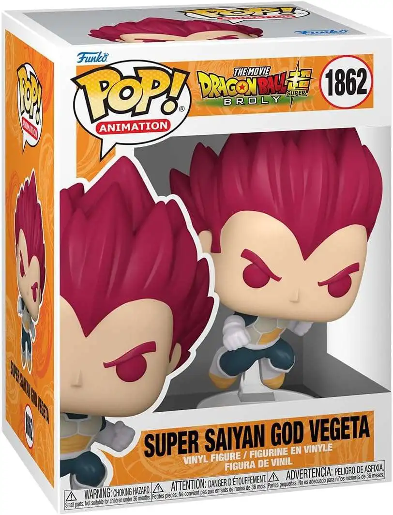 Funko Dragon Ball Super Broly POP Animation Super Saiyan God Vegeta ...