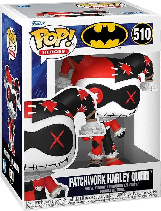 Funko DC Batman POP Heroes Harley Quinn Vinyl Figure 510 Patchwork - ToyWiz