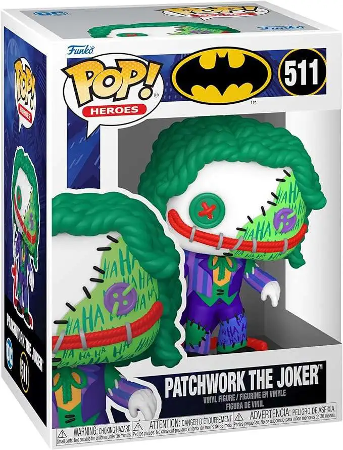 Funko DC Batman POP Heroes The Joker Vinyl Figure 511 Patchwork - ToyWiz