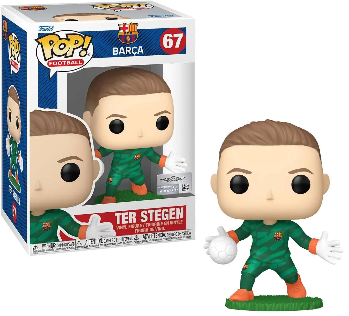 Funko Football Soccer FC Barcelona POP Football Ter Stegen Vinyl Figure ...