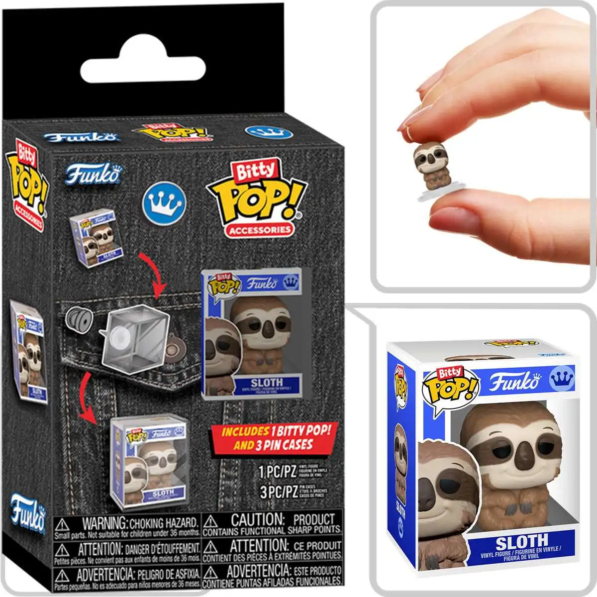 Funko Accessories Bitty POP Pin Micro Figure 4-Pack - ToyWiz