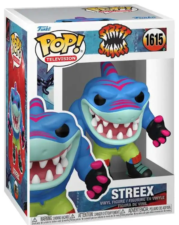 Funko Street Sharks POP Television Streex Vinyl Figure 1615 - ToyWiz