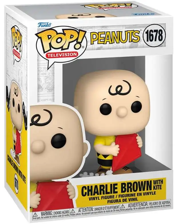 Funko Peanuts POP Animation Charlie Brown Vinyl Figure 1678 With Kite ...