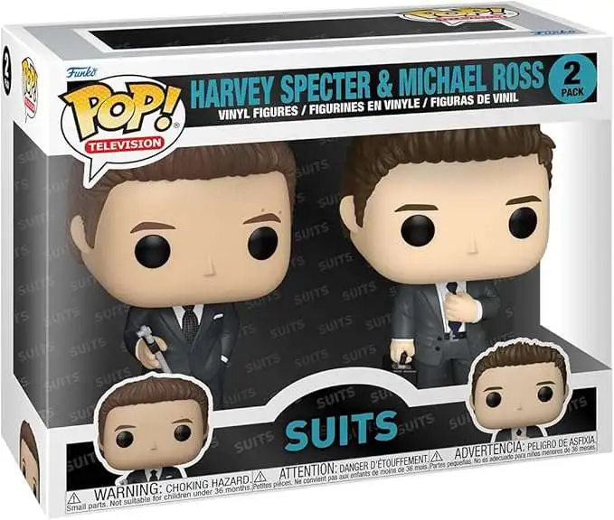 Funko Suits POP Television Harvey Specter Michael Ross Vinyl Figure 2 ...