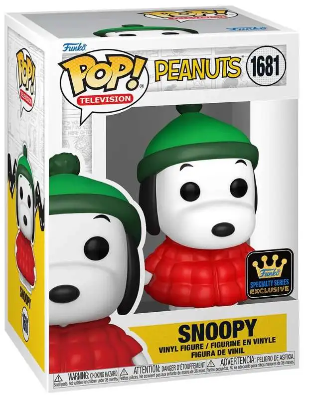 Funko Peanuts POP Animation Snoopy Exclusive Vinyl Figure 1681 In Coat ...