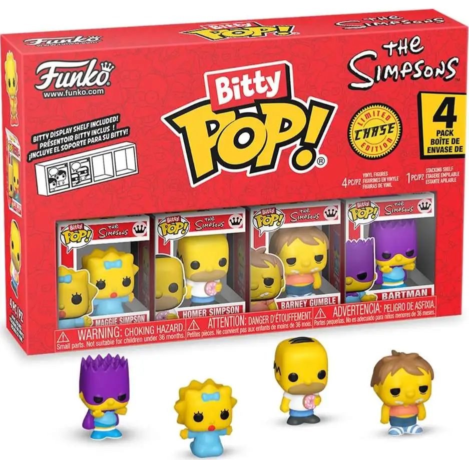 Funko The Simpsons Bitty POP Maggie Simpson Vinyl Mini Figure 4-Pack ...