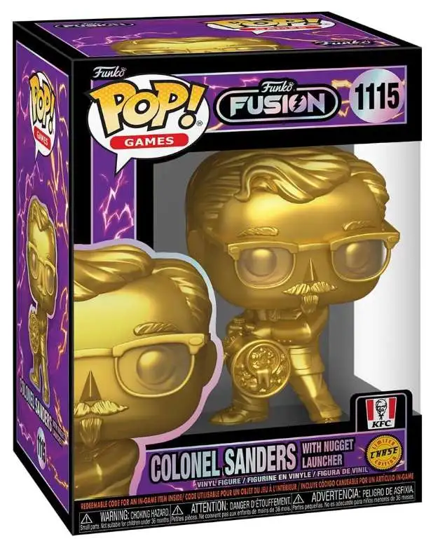 Funko Fusion POP Ad Icons Colonel Sanders with Nugget Launcher Vinyl ...