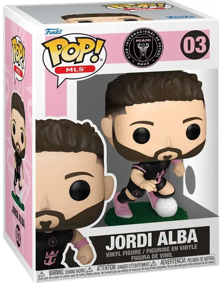 Funko MLS Inter Miami POP Football Soccer Jordi Alba Vinyl Figure 03 ...