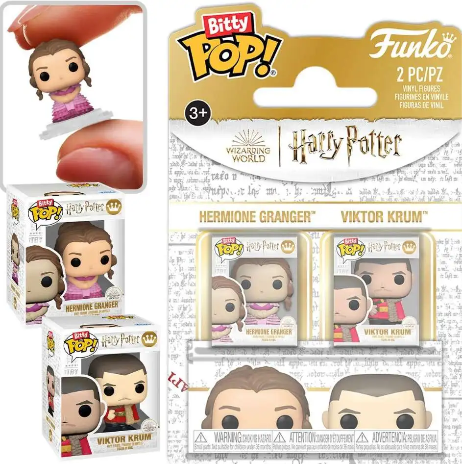 Funko Harry Potter Goblet of Fire Bitty POP Hermione Granger Viktor ...