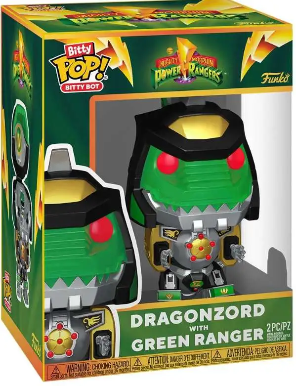 Funko Power Rangers Bitty Bots Zord Mini Vinyl Figure Set With Green ...