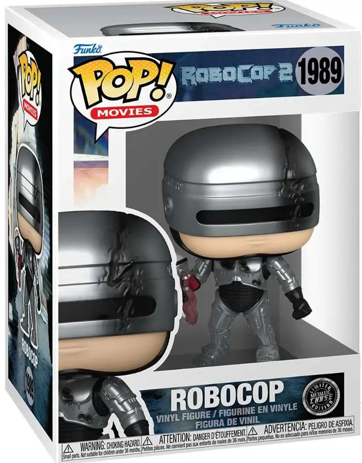 Funko Robocop POP Movies Robocop Vinyl Figure 1989 Metallic, Chase ...