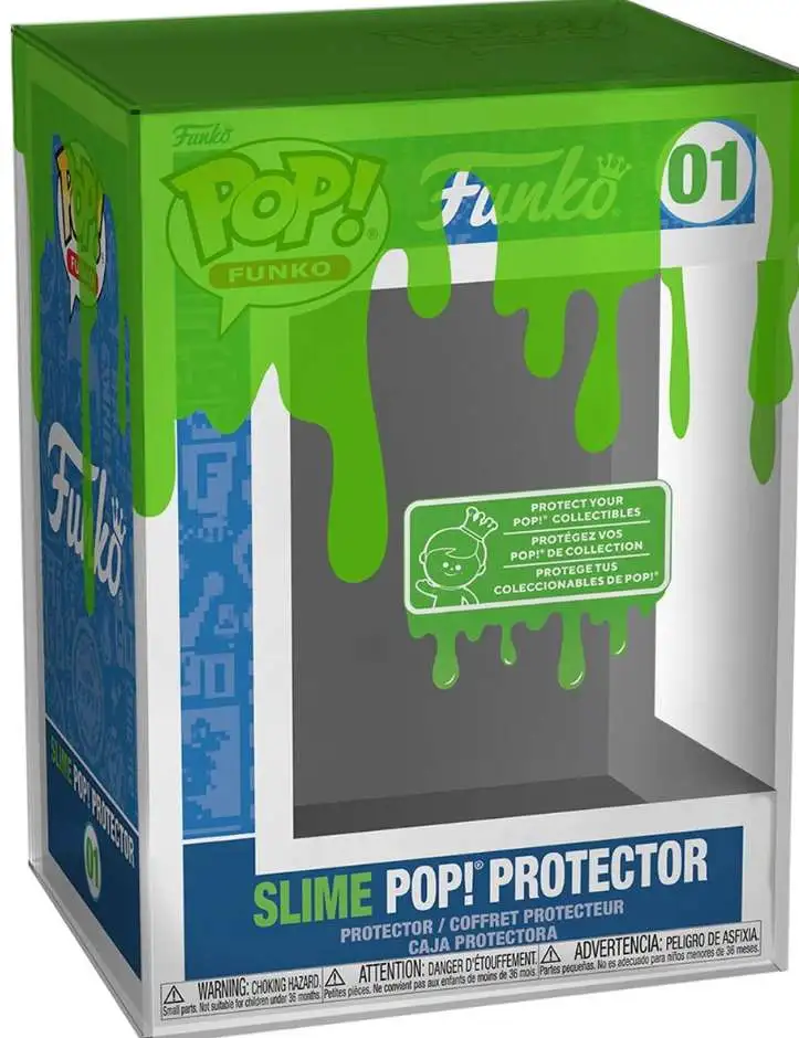 Funko UV Hard Pop Protector Dripping Green Slime 3.75 Vinyl Figure ...