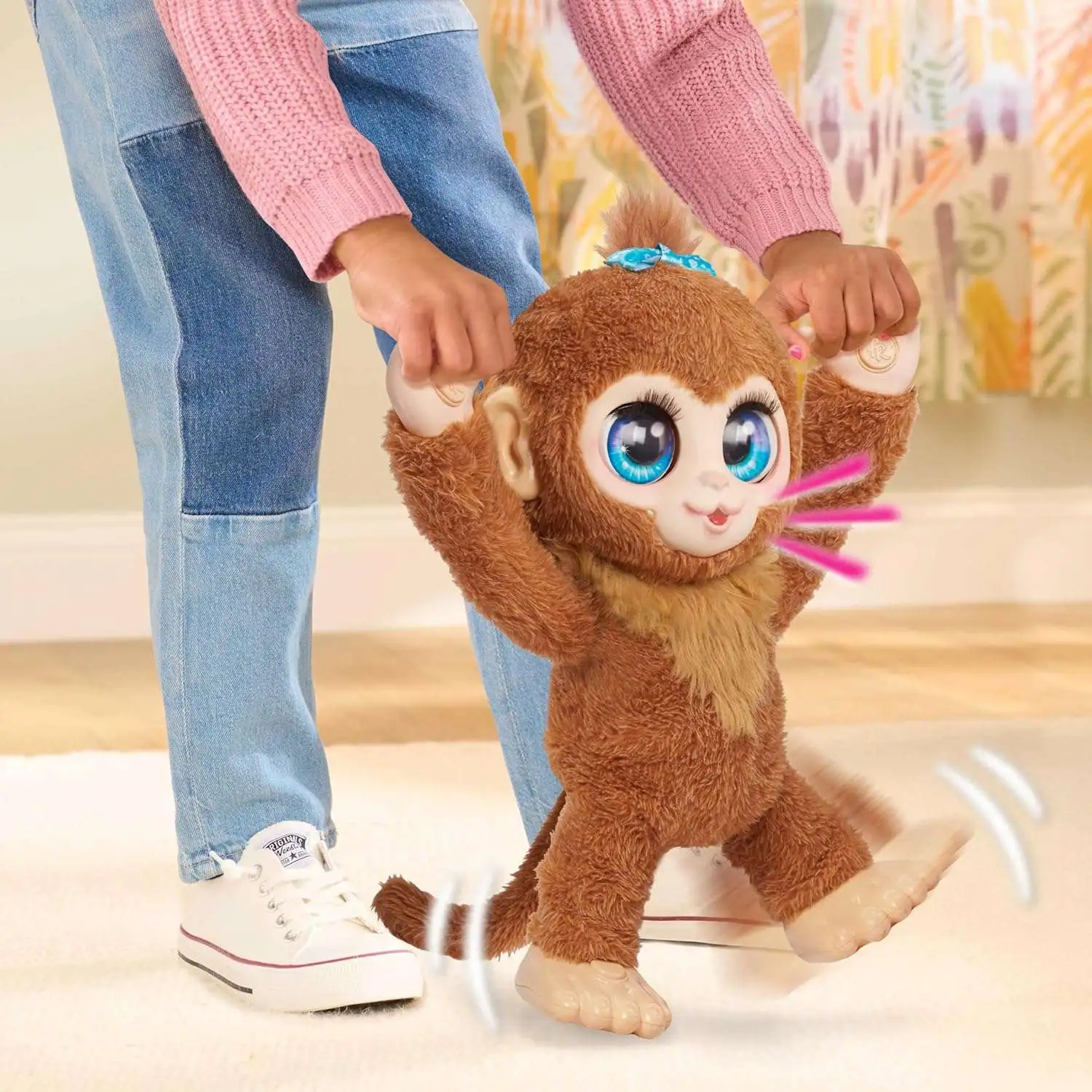 FurReal Peanut The Playful Monkey Interactive Toy Just Play - ToyWiz