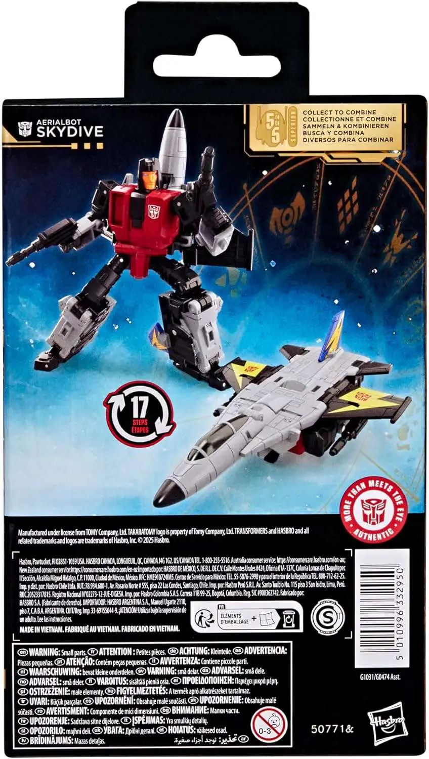 Transformers Age of the Primes Skydive Deluxe Action Figure Build ...