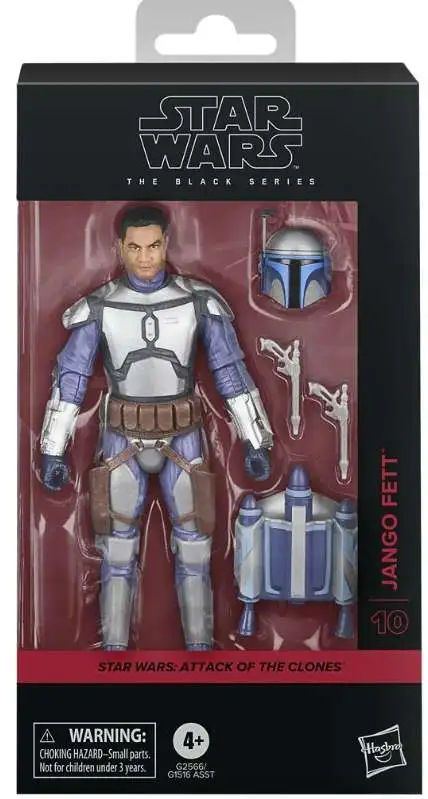 Star Wars Attack of the Clones Black Series Jango Fett 6 Action Figure ...