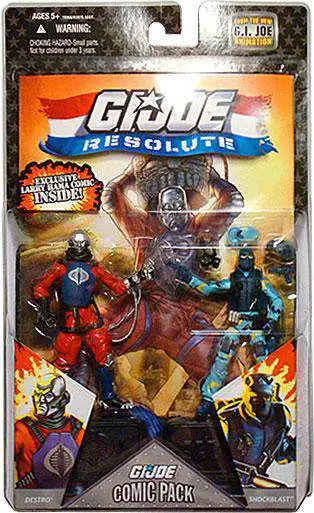 GI Joe 25th Anniversary Wave 8 Comic Pack Destro vs. Shockblast 3.75 ...