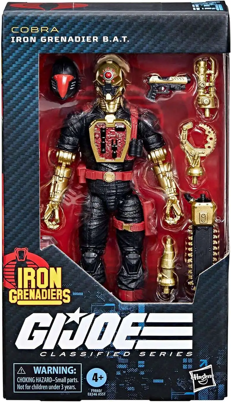GI Joe Classified Series Iron Grenadier B.A.T. 6 Action Figure Hasbro ...