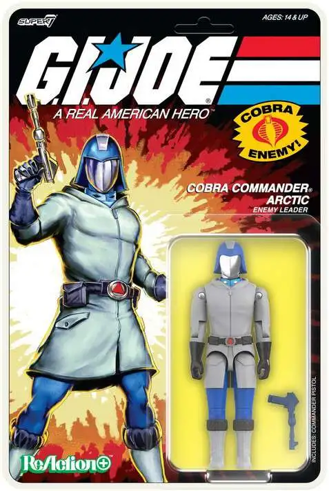 ReAction GI Joe Wave 3 Artic Cobra Commander 3.75 Action Figure Cartoon ...