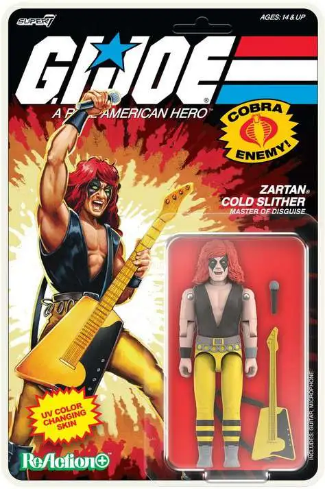 ReAction GI Joe Wave 3 Cold Slither Zartan 3.75 Action Figure Cartoon ...