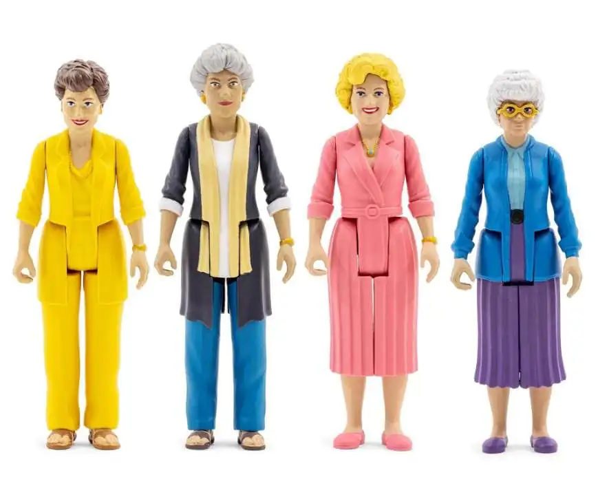 Golden Girls Retro Rose, Dorothy, Blanche Sophia 3.75 Set of 4 Action ...