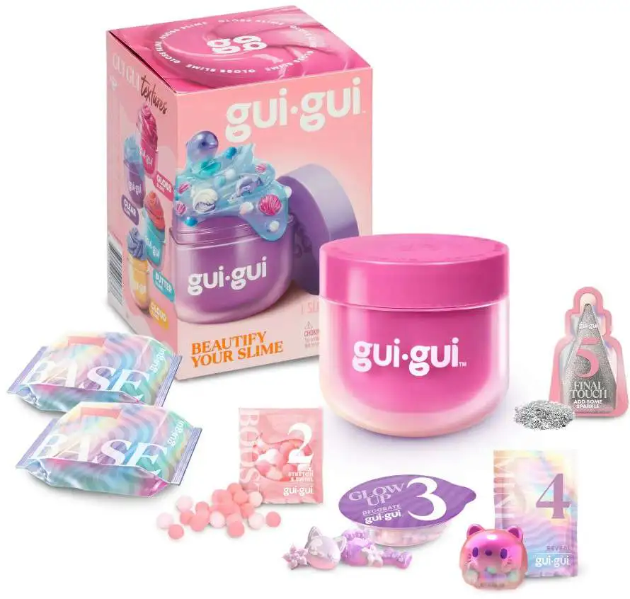 Gui-Gui Slime PINK Gloss Pack The Most Beautiful Slime Ever Moose - ToyWiz