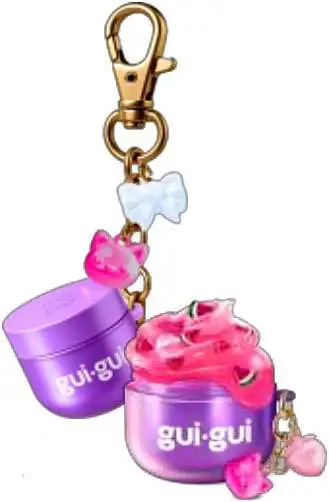Gui-Gui Mini Slime Jar Keychain CLEAR Pack Moose - ToyWiz