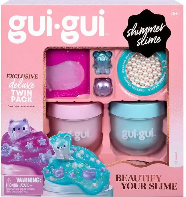 Gui-Gui Shimmer Slime Deluxe Set Exclusive Twin Pack The Most Beautiful Slime Ever Moose - ToyWiz