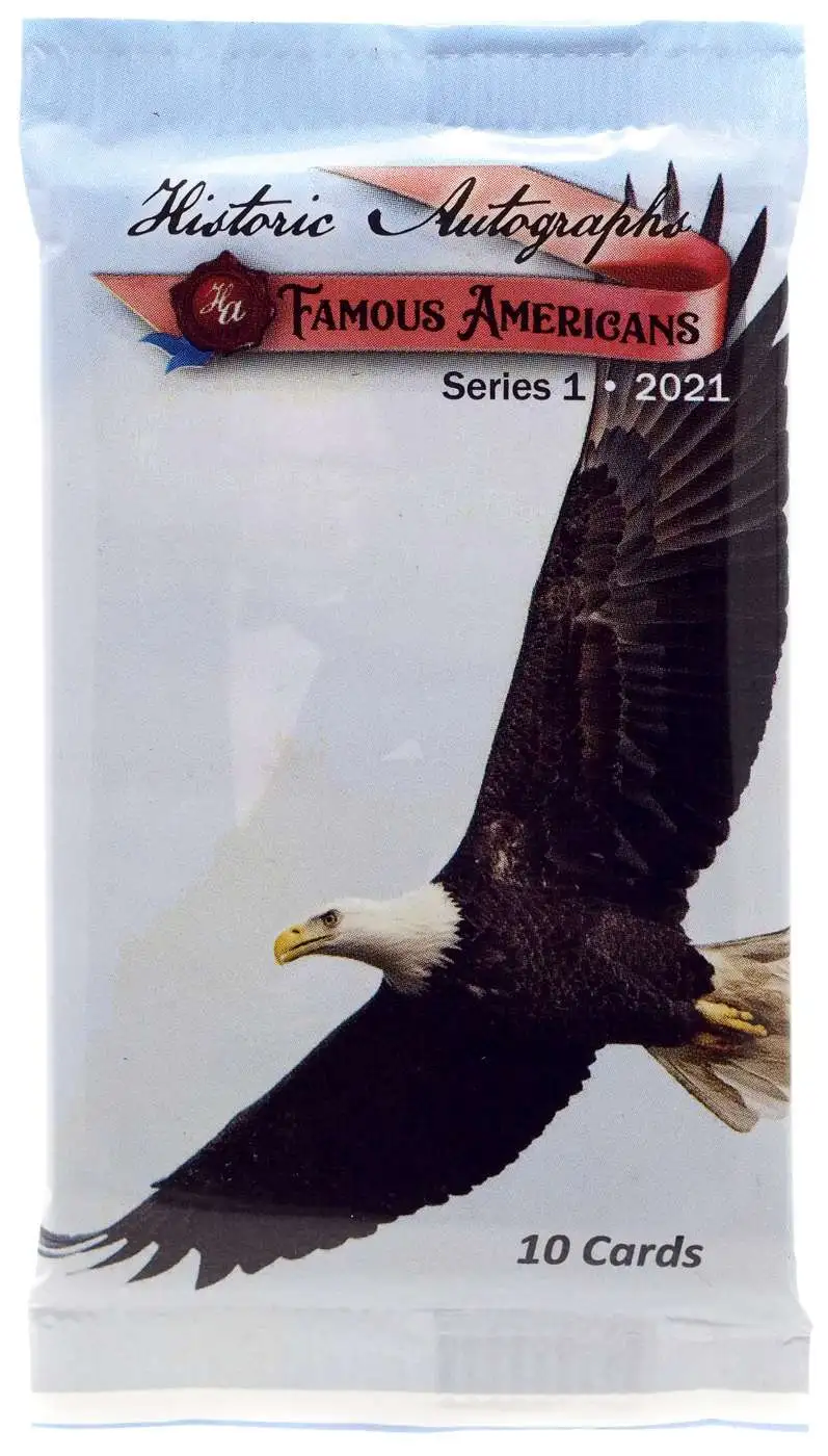 Historic Autographs 2021 Famous Americans Trading Card BLASTER Pack 10 ...