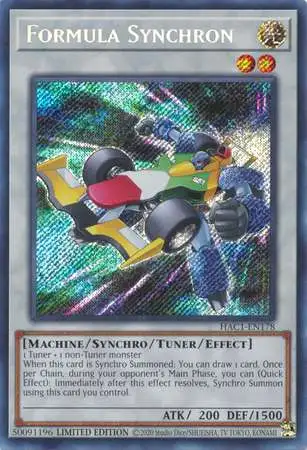 YuGiOh Single Card Secret Rare Formula Synchron HAC1-EN178 - ToyWiz