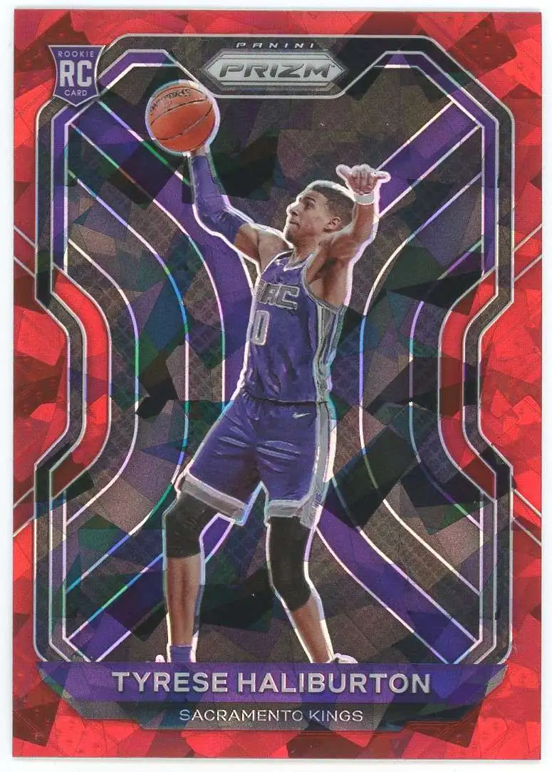 NBA 2020 Prizm Basketball Single Card Red Cracked Ice Tyrese Haliburton ...