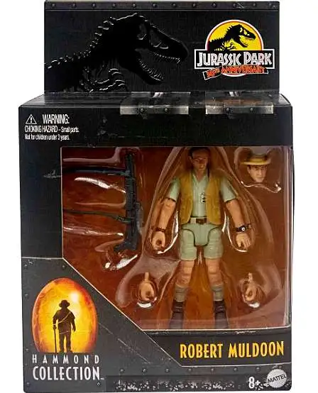 Jurassic World Hammond Collection Robert Muldoon 4 Action Figure Mattel ...