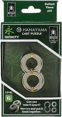 Hanayama Infinity Cast Metal Puzzle Level 6 - ToyWiz