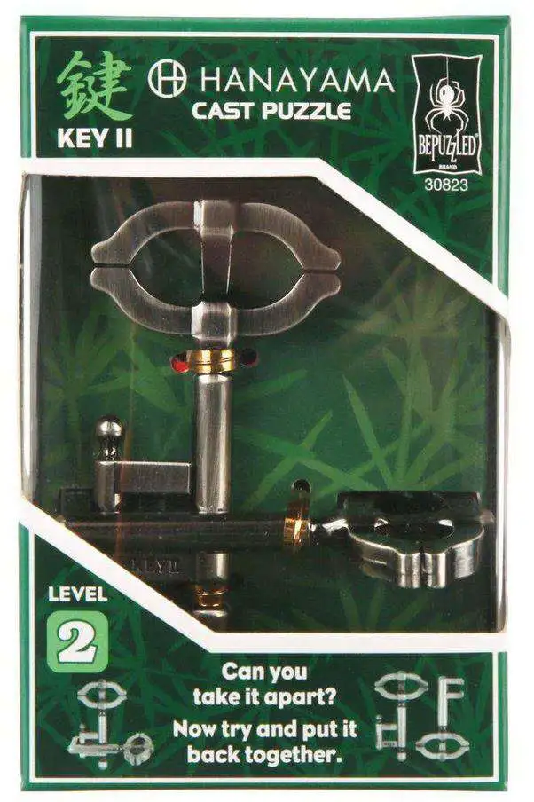 Hanayama Key II Cast Metal Puzzle Level 2 - ToyWiz