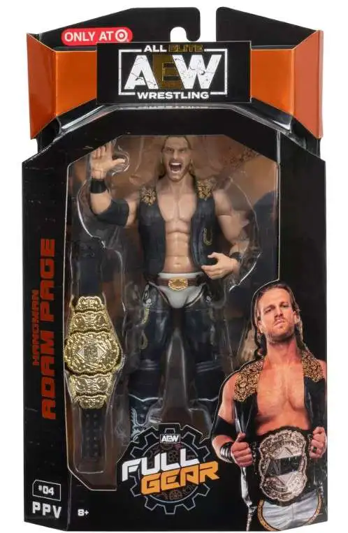AEW All Elite Wrestling Unrivaled Collection Hangman Adam Page Exclusive Action Figure Full Gear ...