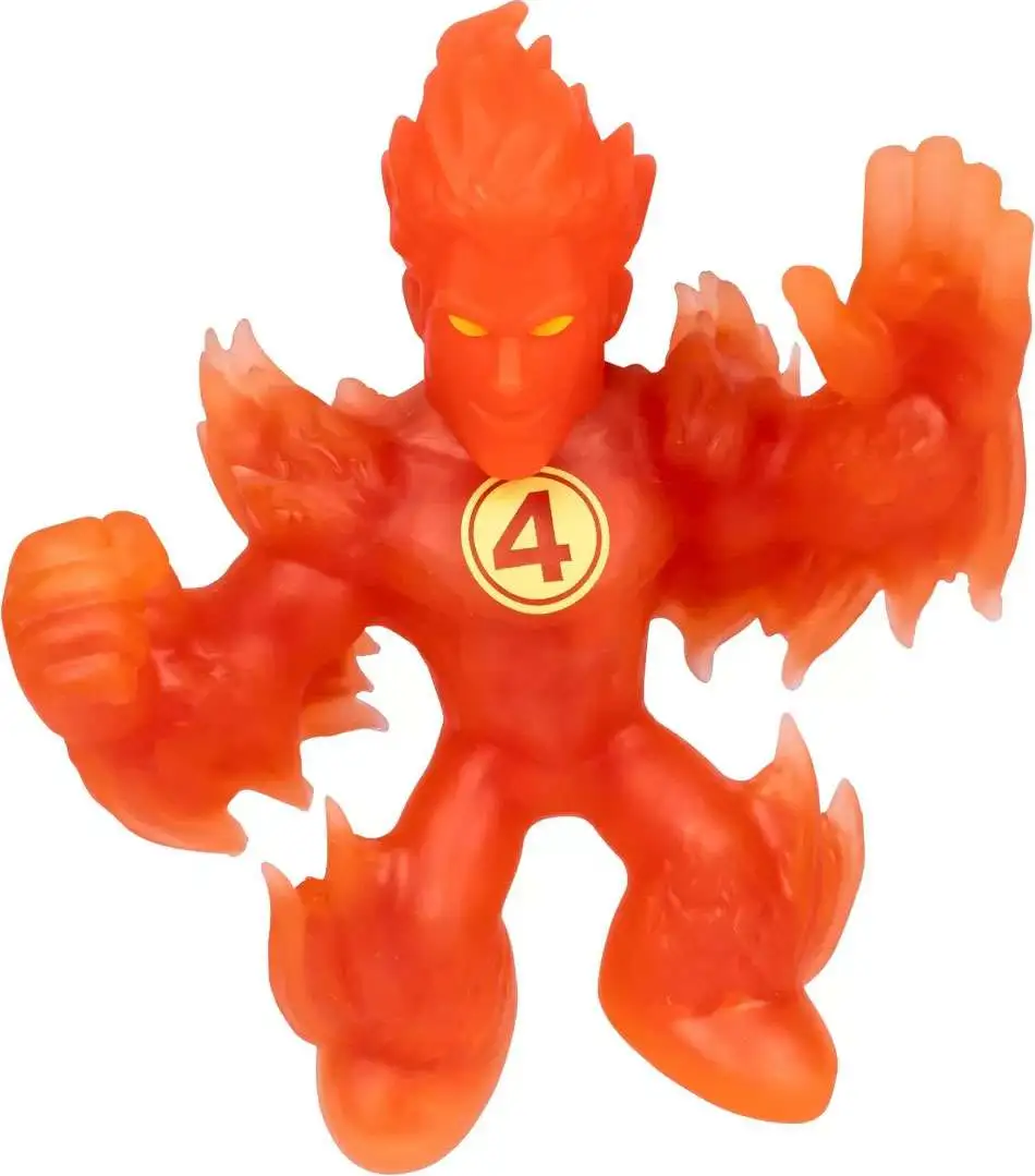Heroes of Goo Jit Zu Marvel Fantastic Four Human Torch 8 Action Figure ...