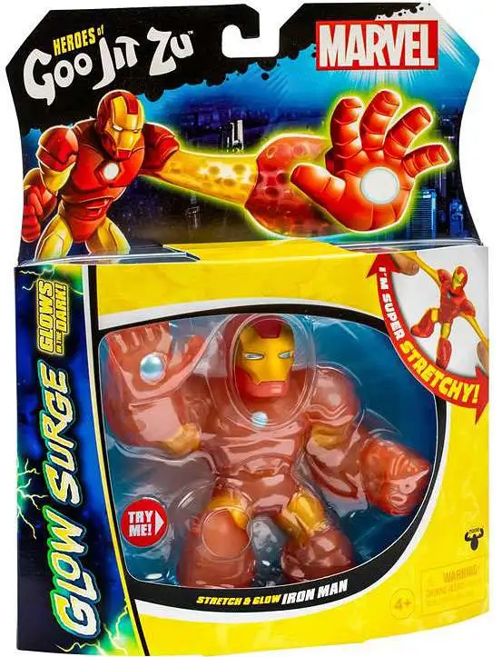 Iron Man Marvel Heroes Heroes Of Goo Jit Zu Marvel Glow Surge Iron Man