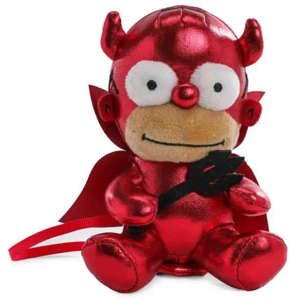 The Simpsons Shoulder Phunny Homer Devil 4.5 Plush Kidrobot NECA - ToyWiz