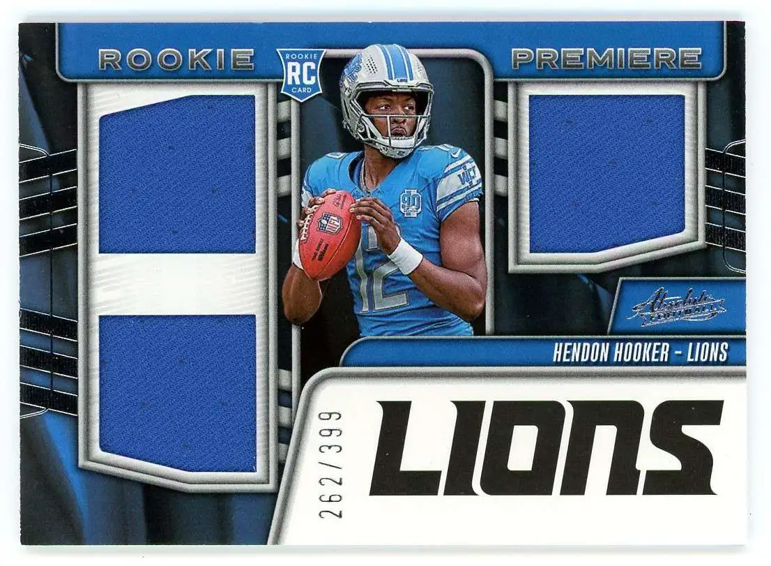NFL 2023 Panini Absolute Single Card Premier Patch 262399 Hendon Hooker ...