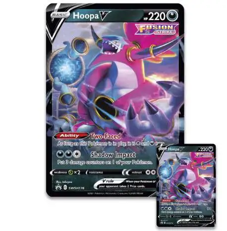 Pokemon Sword Shield Fusion Strike Hoopa V Box 4 Booster Packs, Foil ...