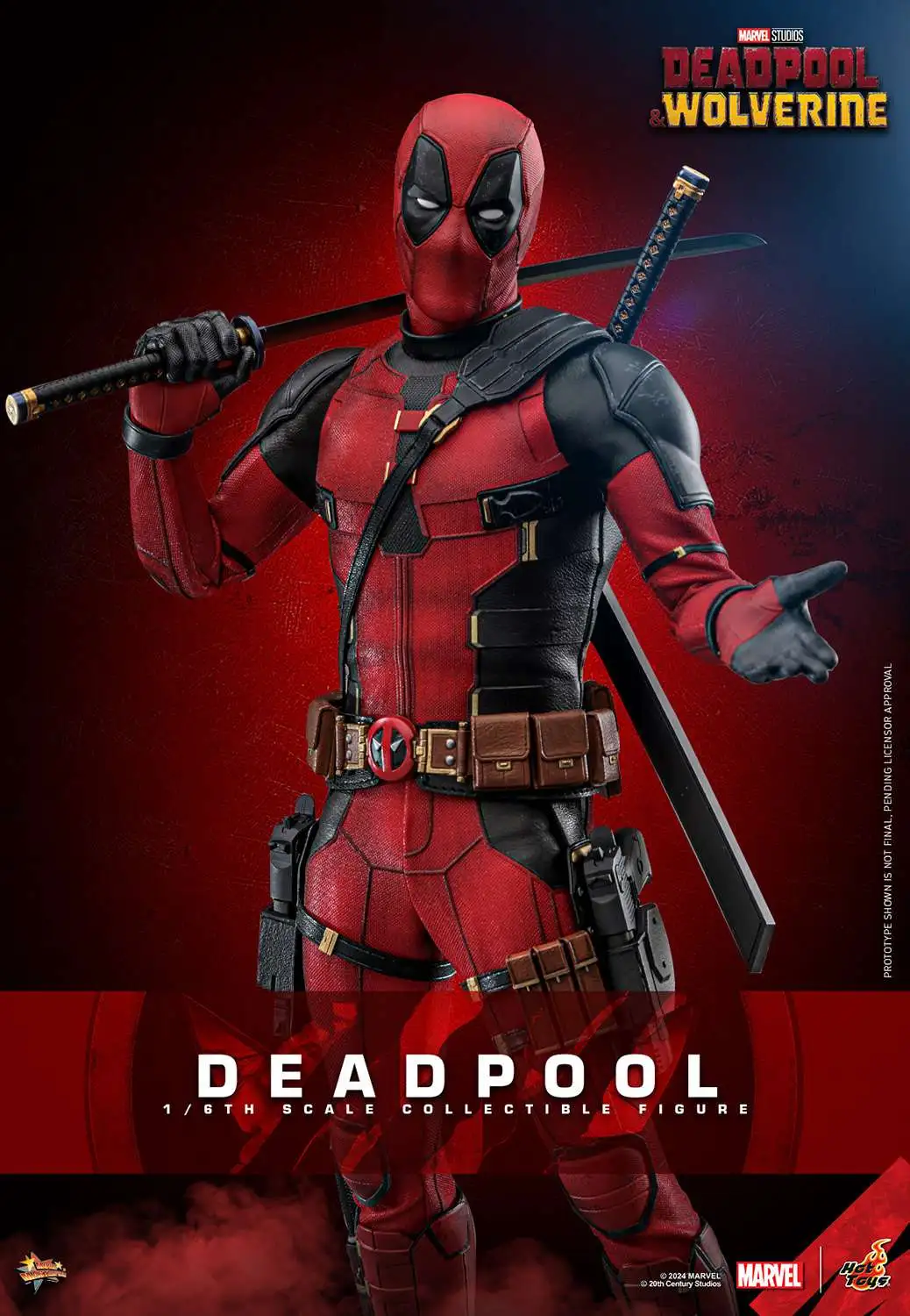 Marvel Deadpool Wolverine Deadpool 16 Collectible Figure Hot Toys - ToyWiz