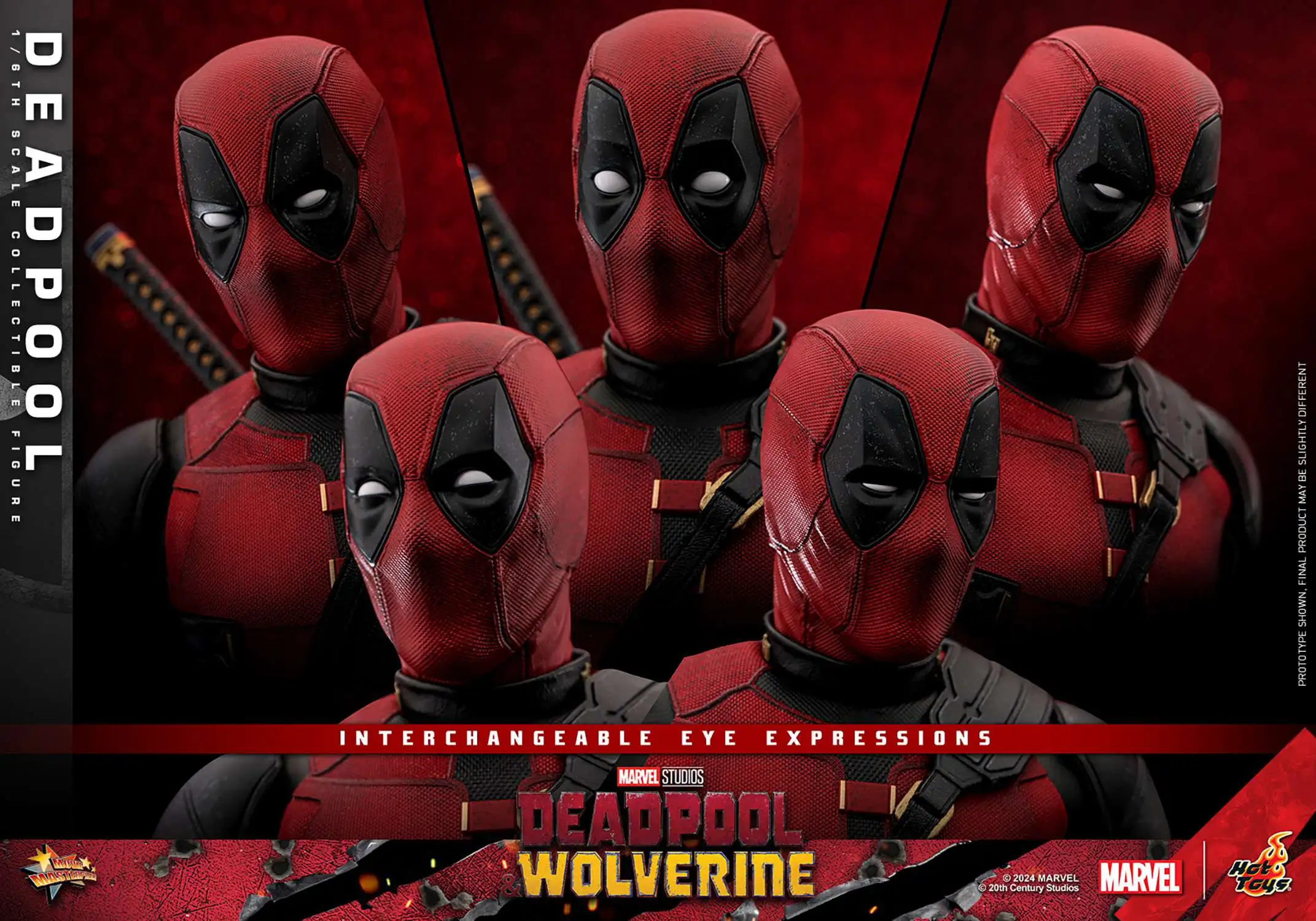 Marvel Deadpool Wolverine Deadpool 16 Collectible Figure Hot Toys - ToyWiz