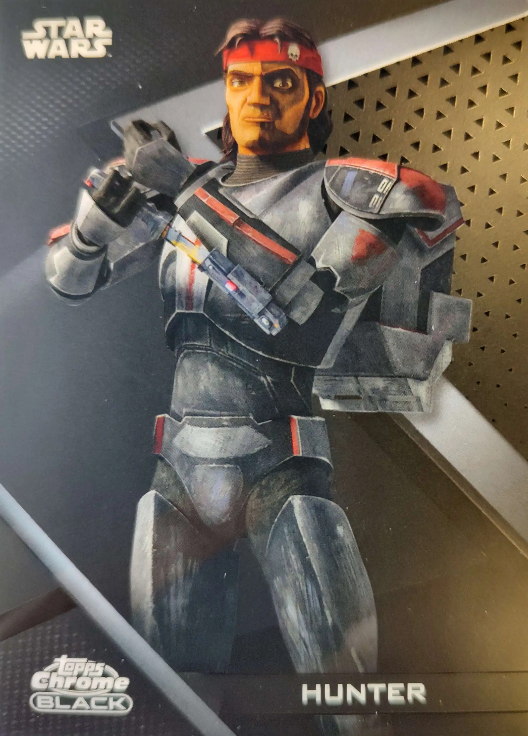 Star Wars Topps 2022 Chrome Black Single Card Black Hunter 43 - ToyWiz