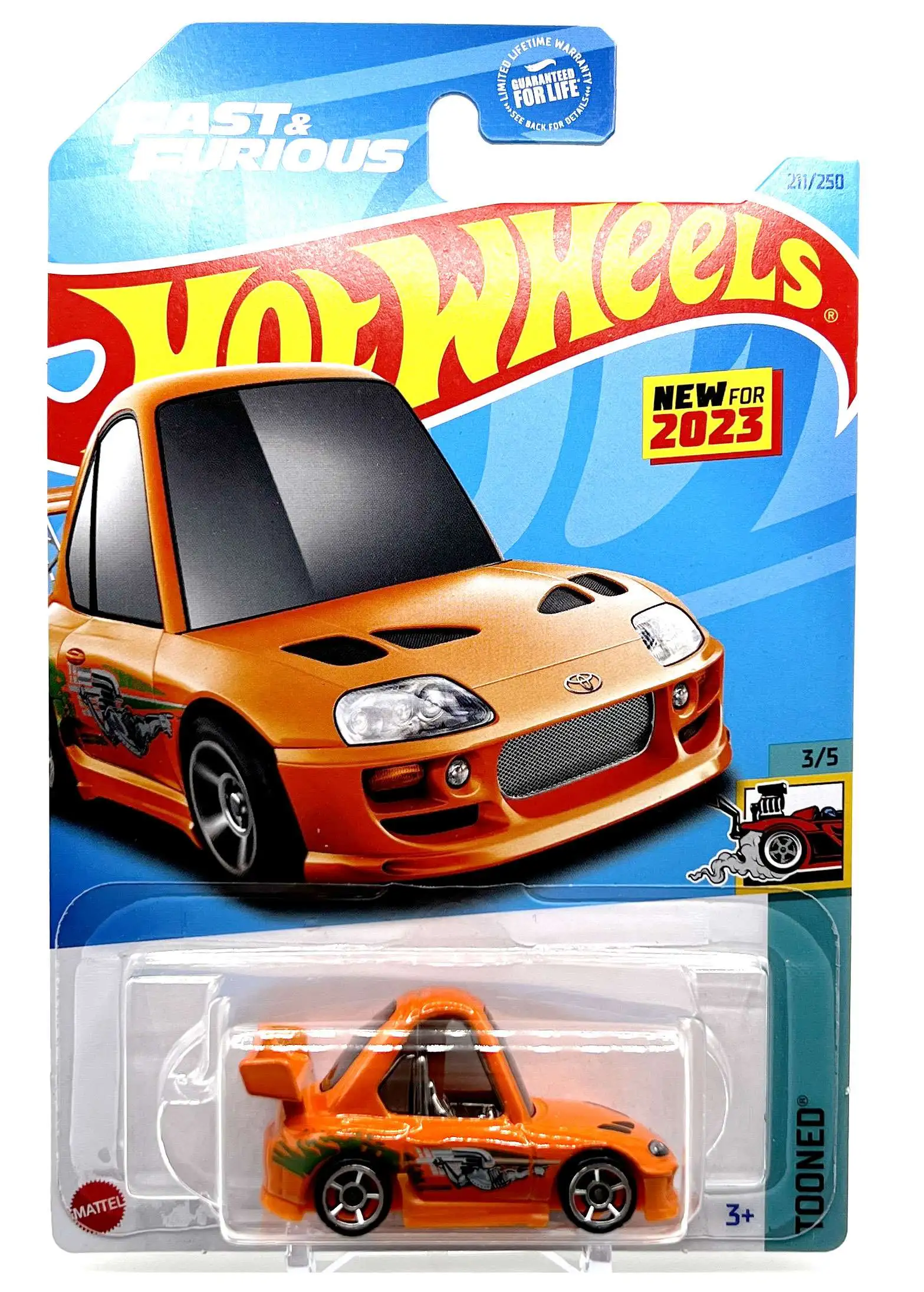 Hot Wheels HW Tooned 94 Toyota Supra 164 Diecast Car 35 Orange Mattel ...