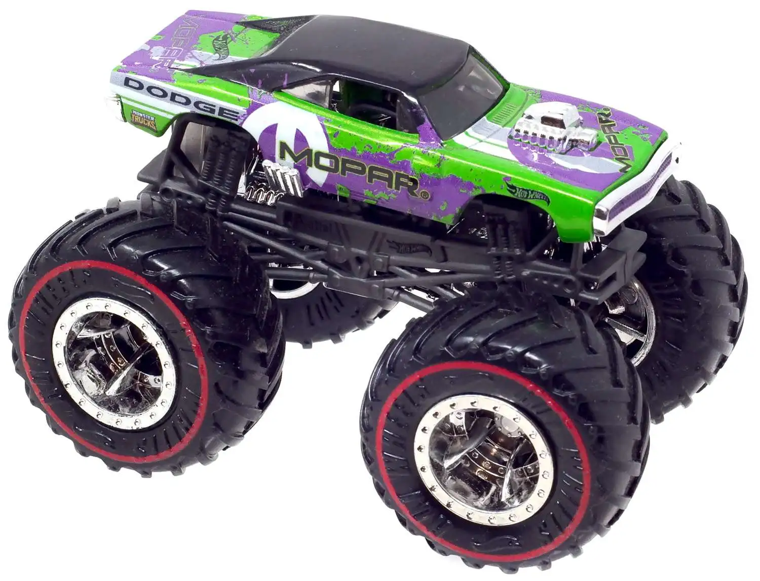 Hot Wheels Monster Trucks Dodge Charger RT 164 Diecast Car Mopar, Loose ...