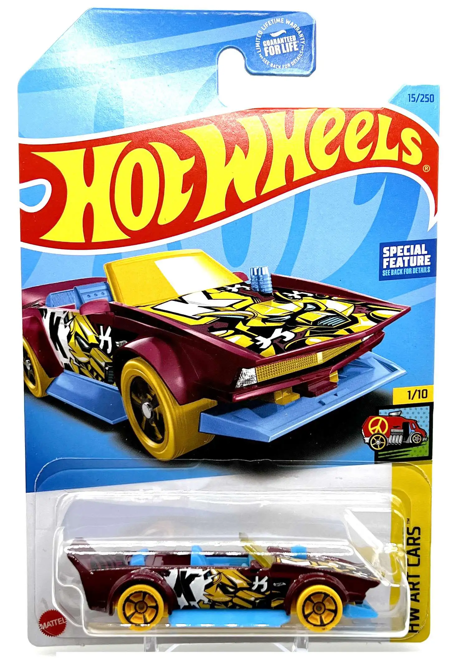 Hot Wheels HW Art Cars Track Mania 164 Diecast Car 110 Maroon Mattel ...